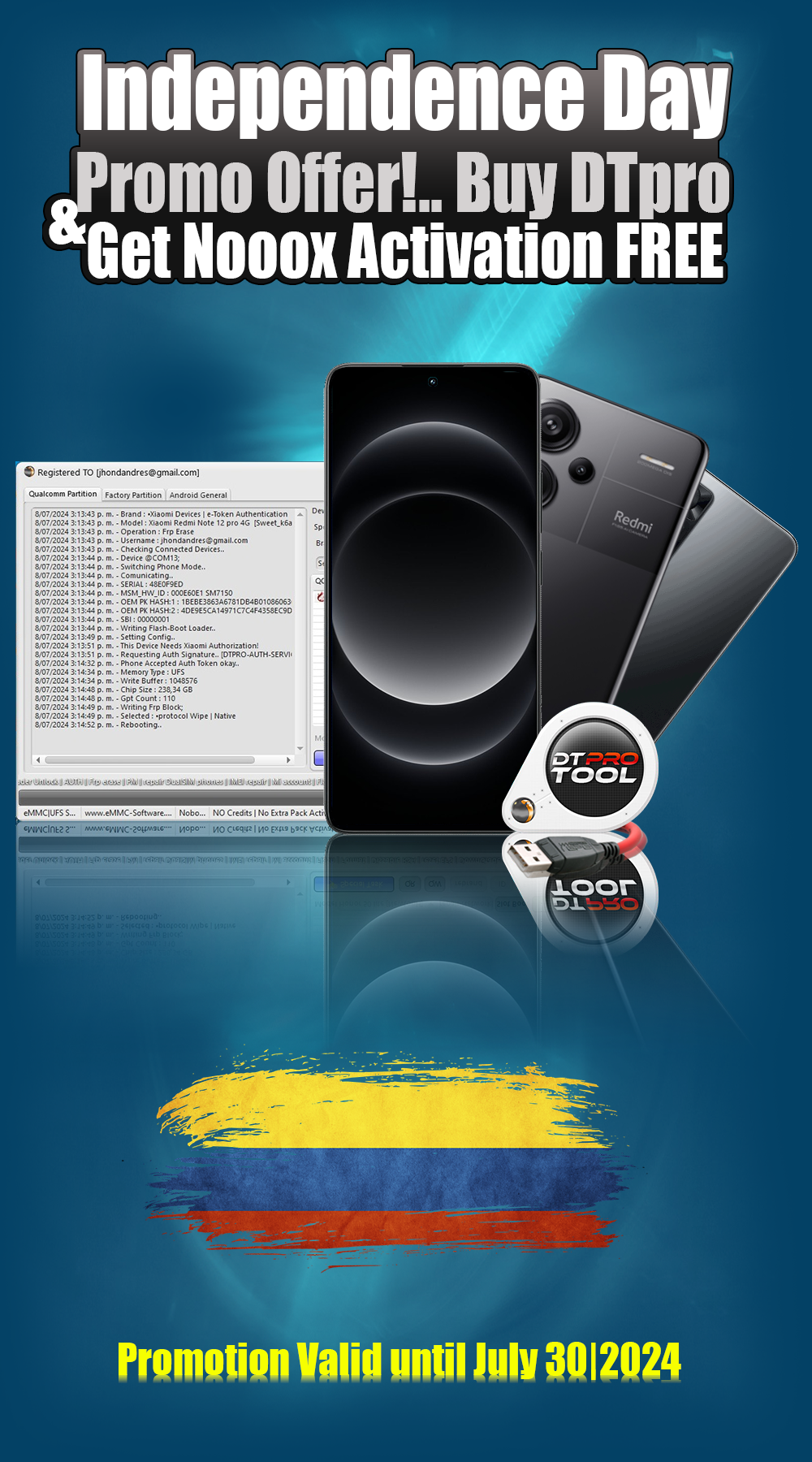 ⭐️DTpro Tool⭐️ Colombia Independence Day Offer!.. |Buy DTpro Now and Get Nooox FREE!! - GSM-Forum